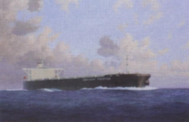 Merchant Prestige in open seas by Stephen J. Card on artnet