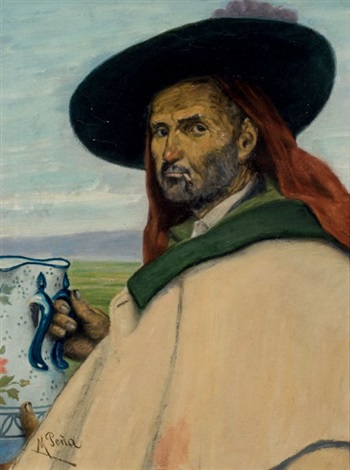 Campesino con jarra by Maximino Peña Muñoz on artnet
