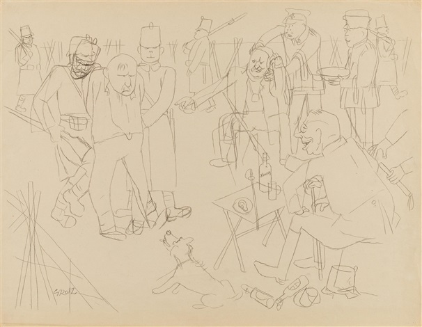 Musterung by George Grosz on artnet