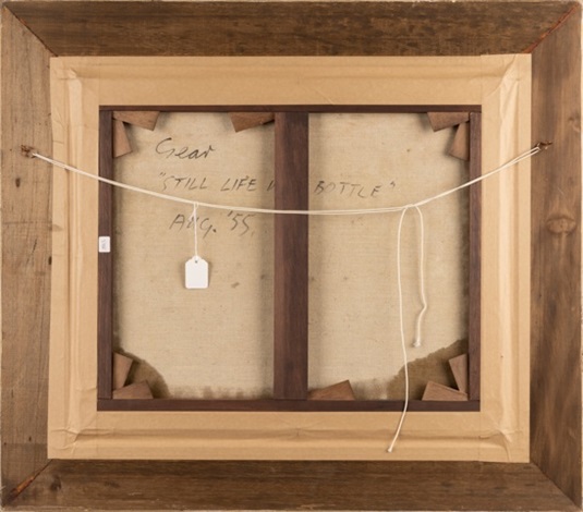 STILL LIFE WITH BOTTLE, 1955 by William Gear on artnet