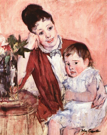 Madame H. De Fleury and her child by Mary Cassatt on artnet