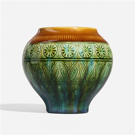 Christopher Dresser for Linthorpe Pottery, Aesthetic Movement majolica ...