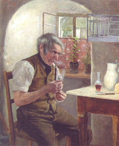 A good smoke by Hans Winter on artnet