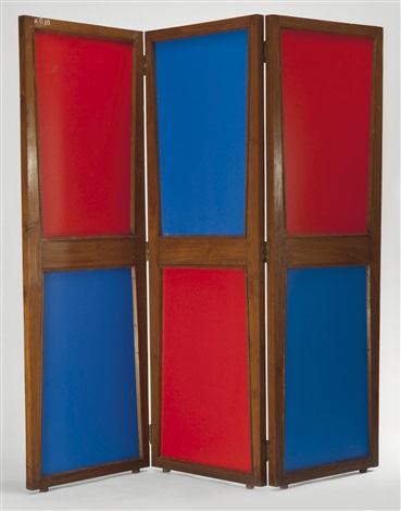 Paravent 3 part screen by Pierre Jeanneret on artnet