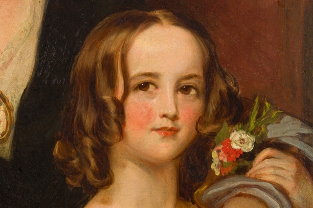 Portrait of Sarah Phelps and her third daughter Sarah Phelps, seated ...