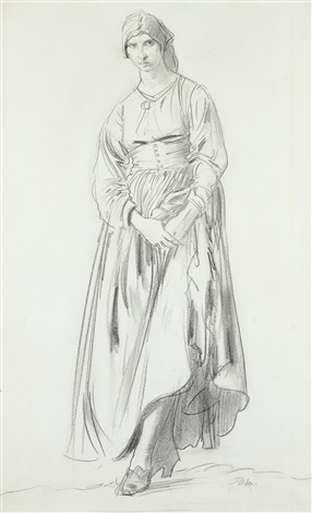 Dorelia Holding Up Her Skirt by Augustus Edwin John on artnet