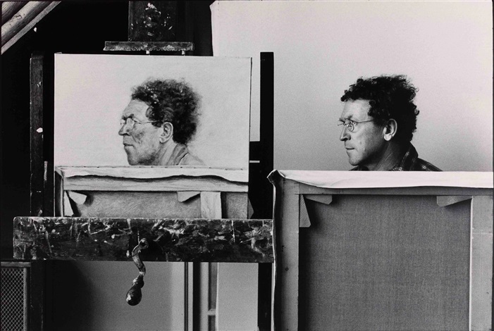 The painter Avigdor Arikha, Paris 1975 by Martine Franck on artnet