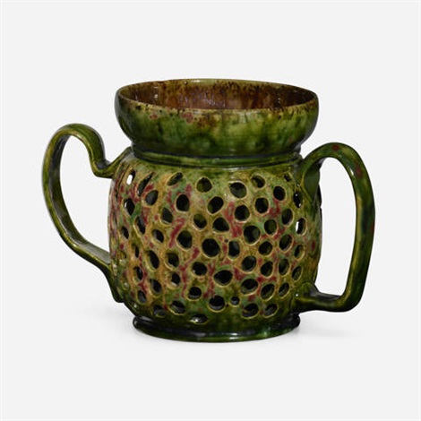 Rare reticulated vase by George Edgar Ohr on artnet