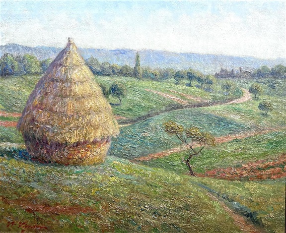 Millstone in the countryside by Victor Alfred Paul Vignon on artnet