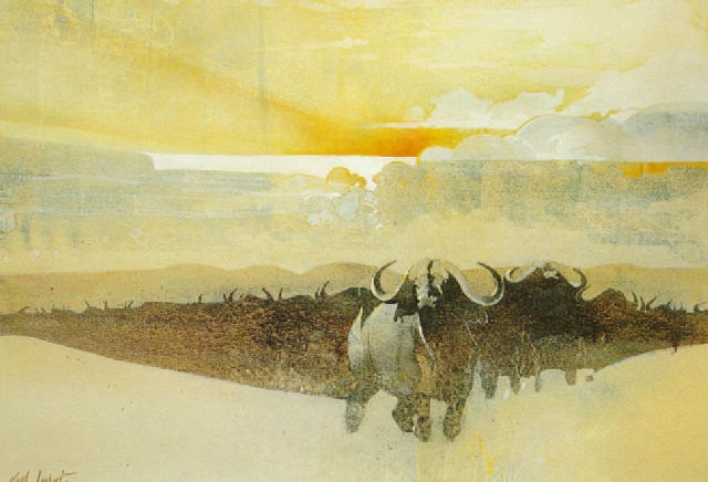 Cape buffalo by Keith Joubert on artnet