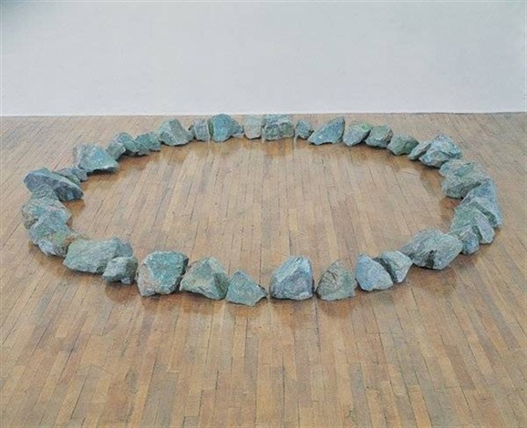 Blue stone circle by Richard Long on artnet