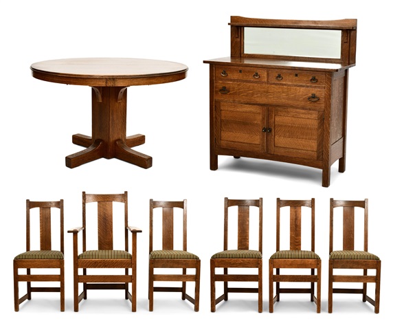 Charles P. Limbert Co. Eight-Piece Dining Room Set by Charles P ...