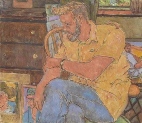 Man in Yellow Shirt by Peter Samuelson on artnet