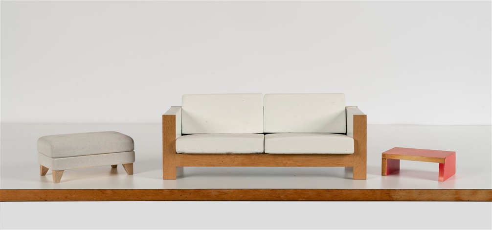 A collection of six maquettes of furniture designed by Sir Terence ...