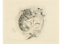 Atala and Heshion from BOOK OF CATS by Léonard Tsuguharu Foujita on artnet