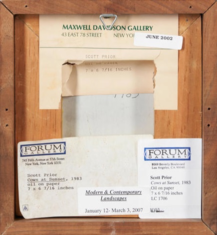 Cows at Sunset by Scott Prior on artnet