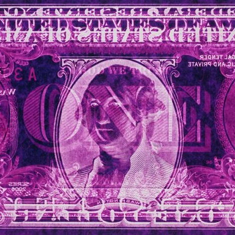 Negative Currency One Dollar Bill Used as Negative New York 1990 - 2008 ...