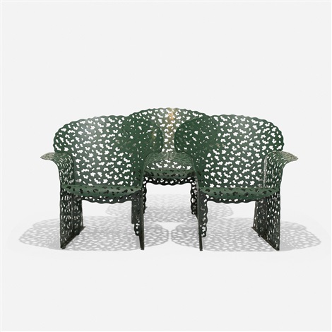 Early Production Topiary lounge chairs, set of three by Richard Schultz ...