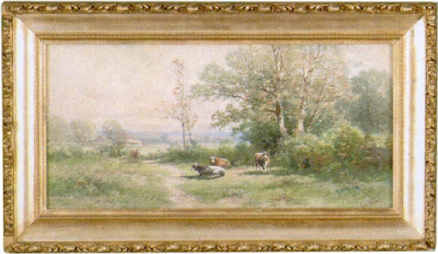 Pastoral landscape with cows by Carl Philipp Weber on artnet