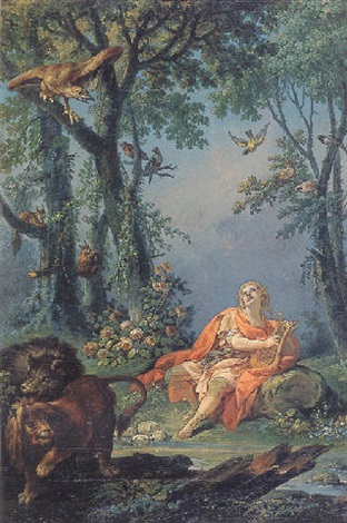 Orpheus charming the animals by François Boucher on artnet