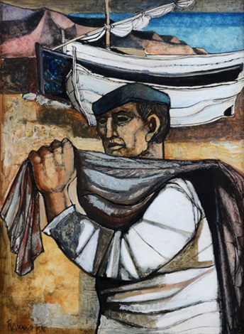 Il pescatore, 1986 by Lucio Ranucci on artnet