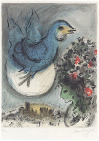 The blue bird by Marc Chagall on artnet