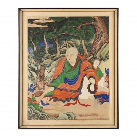 A Korean Portrait of Dokseong by Korean School-Joseon Dynasty on artnet