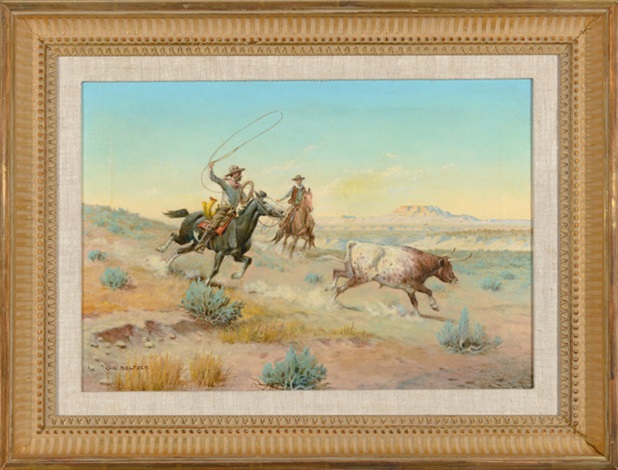 Roping a Stray by Olaf C. Seltzer on artnet