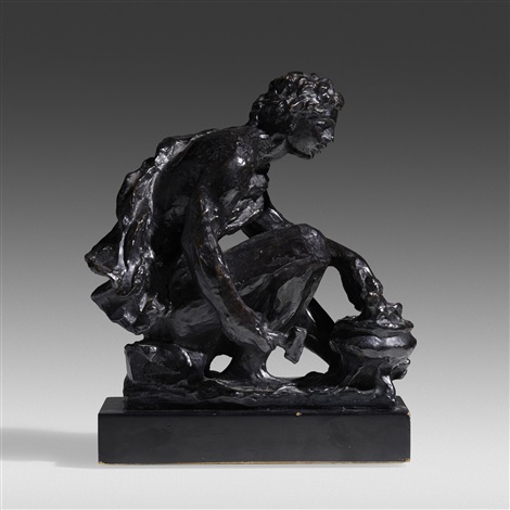 Le feu ou Le petit forgeron accroupi ou Le berger by Richard Guino and ...