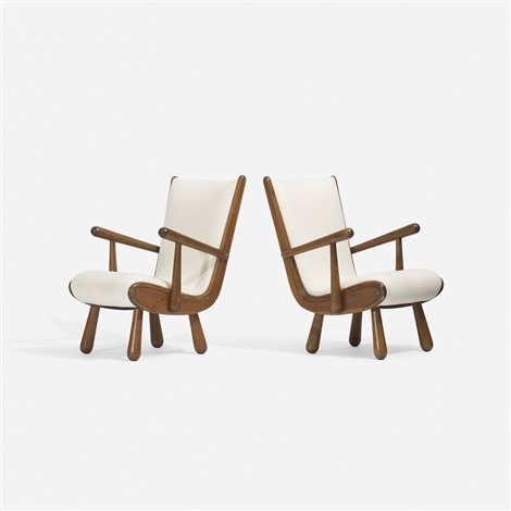 lounge chairs, pair by Philip Arctander on artnet