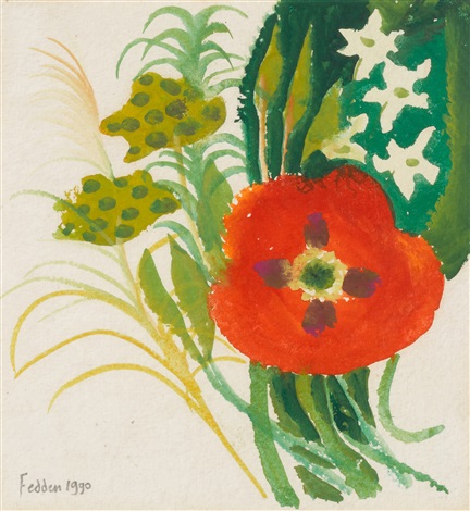Red Poppy by Mary Fedden on artnet