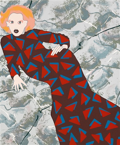 Lady with triangle by Kiki Kogelnik on artnet