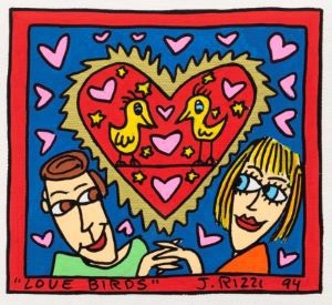 LOVE BIRDS by James Rizzi on artnet