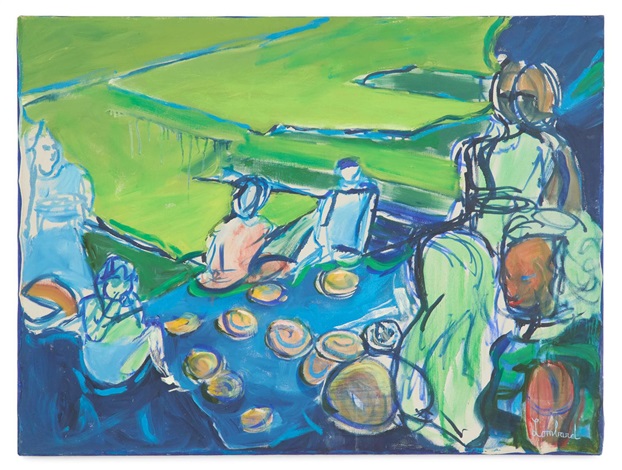 THE BACKYARD PICNIC by Mary Lee Flotte Lombard on artnet
