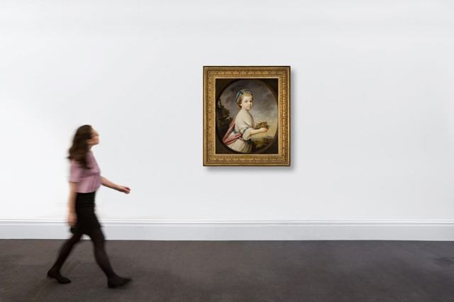Portrait of Lady Anne Windsor 17621793, three-quarter-length, standing ...