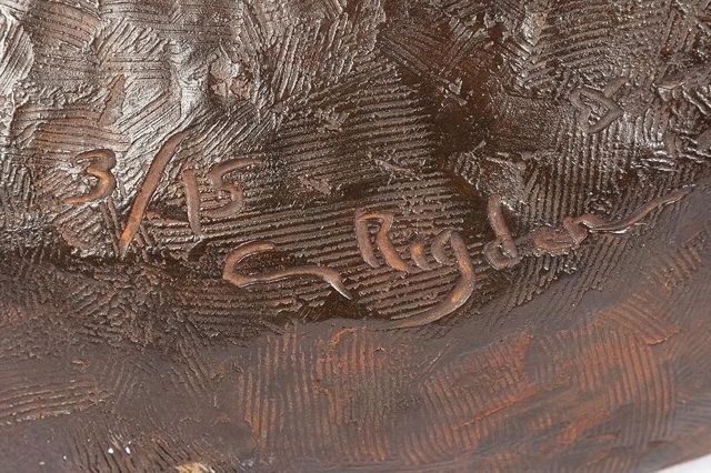 Reclining Longhorn by Cynthia Rigden on artnet