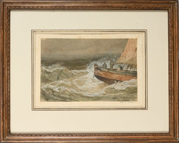 Brighton fishing vessel at sea by Joseph Mallord William Turner on artnet