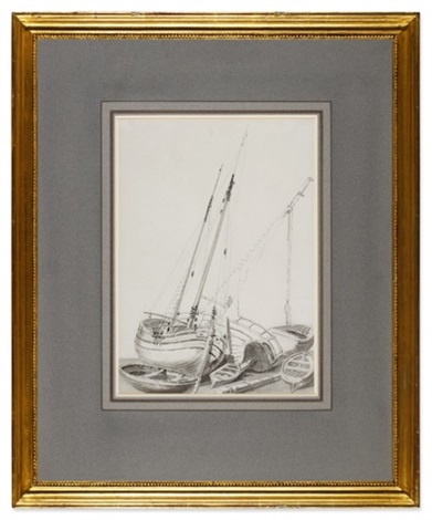 Dover Fishing boats at low tide by Joseph Mallord William Turner, R.A ...