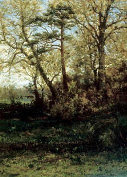Forest scene with farmhouse by Aaron Allan Edson on artnet