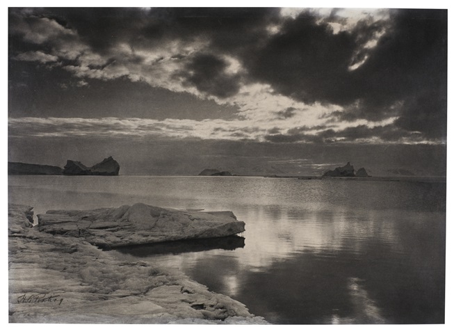 MIDNIGHT IN THE ANTARTIC SUMMER, 1910 by Herbert George Ponting on artnet