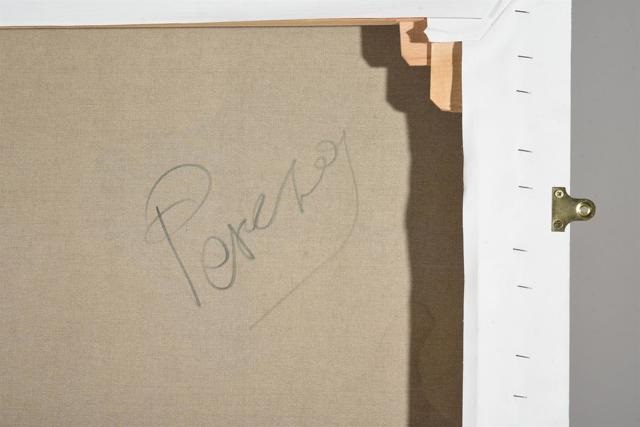 SKULL AND TOY HORSES ON A BLUE GROUND by Marco Perego on artnet