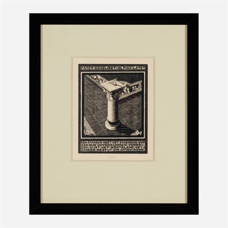 Sundial from the XXIV Emblemata portfolio by M.C Escher on artnet