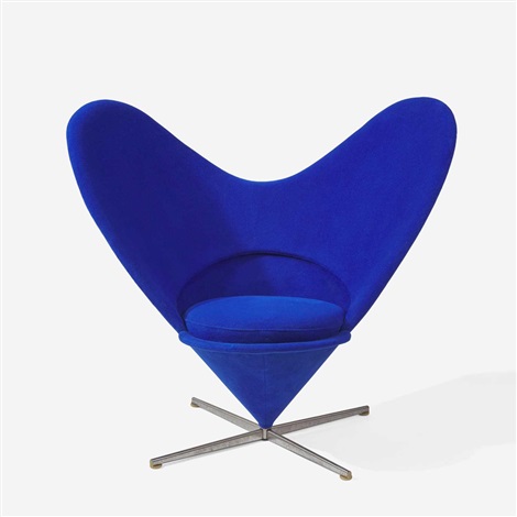 Heart Cone Chair, Plus-Linje, Denmark, designed 1958, the present lot ...