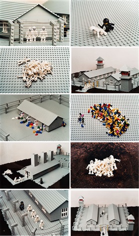 Lego. Concentration camp, the set of 11 photographs by Zbigniew Libera ...