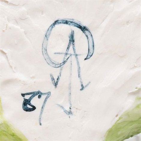 Lady Anne Gordon Porcelain Model of Berries and Cherries on a Leaf by ...