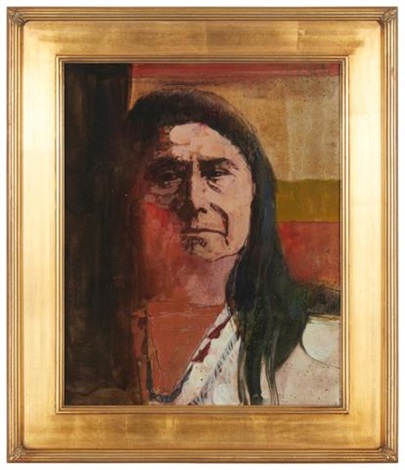 Native American Portrait, 1977 by Neil Boyle on artnet