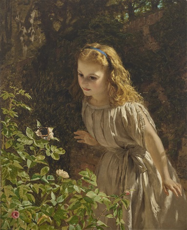 The Butterfly by George Elgar Hicks on artnet