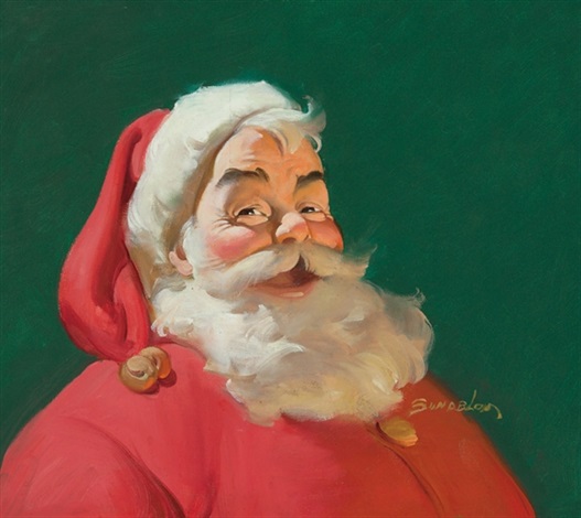 Santa by Haddon Hubbard Sundblom on artnet