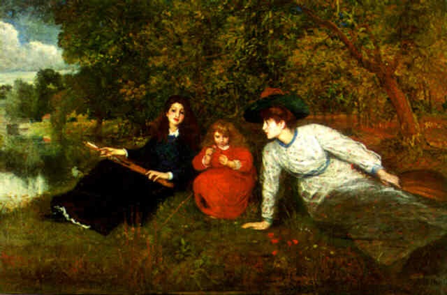 Cupid fishing by George Adolphus Storey on artnet