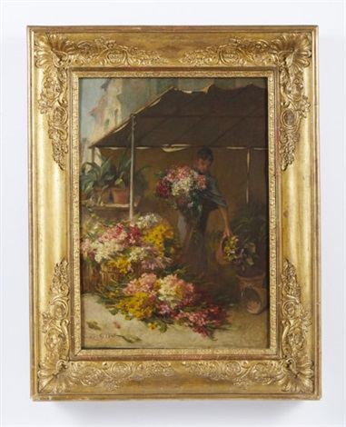 La venditrice di fiori by Victor Gabriel Gilbert on artnet